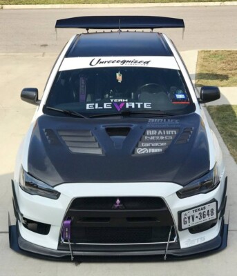 ️‍🔥 NRG 69" CARBON GT WING SPOILER for MITSUBISHI LANCER / RALLIART ...