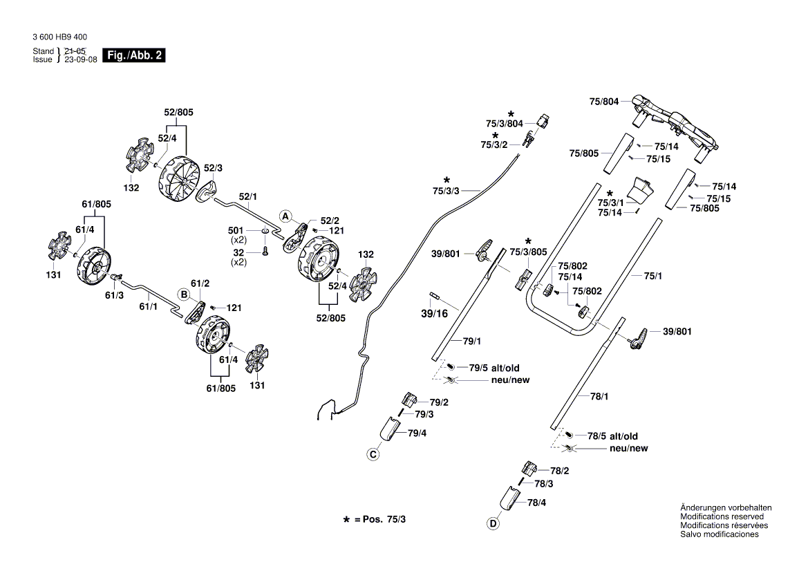 Genuine Bosch 1600A022AC Button for sale online | eBay
