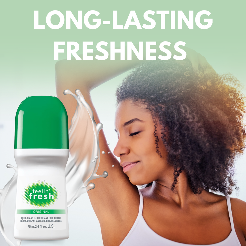 Avon Feeling Fresh Deodorant Antiperspirant Roll-On, 2.6 fl. oz (20 ...