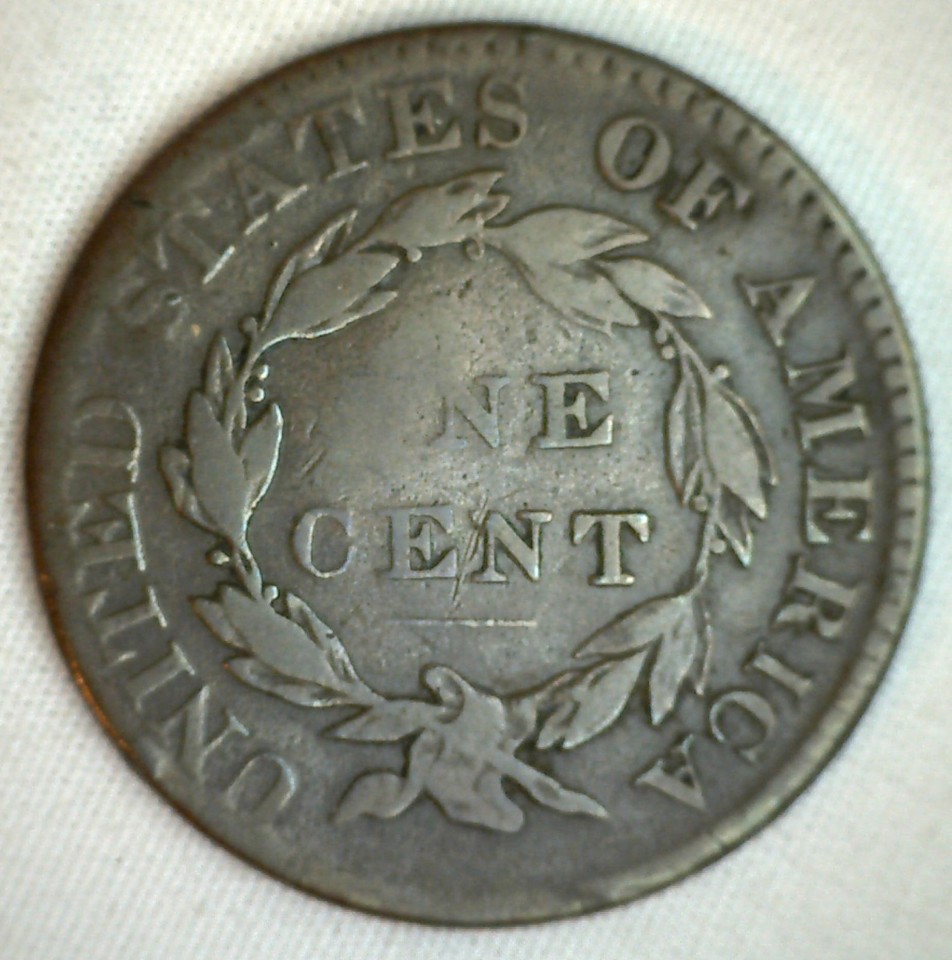 1825 Coronet Large Cent US Copper Type Coin VG Very Good Copper Penny ...