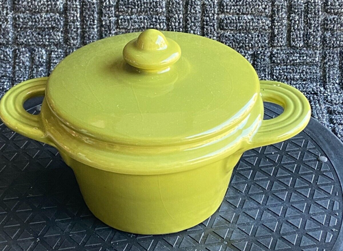 IL Nodo Ceramiche MADE Italy~AVOCADO MINI Green Casserole LIDED Dish ...