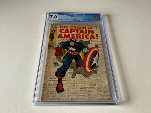 CAPTAIN AMERICA 109 CGC 7.0 CLASSIC ORIGIN COVER MARVEL COMICS 1969 | eBay