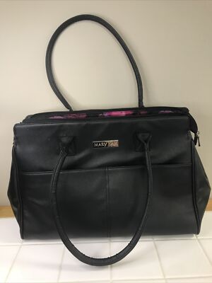 MARY KAY Large Black Shoulder Tote Travel Bag Purse Consultant Starter ...
