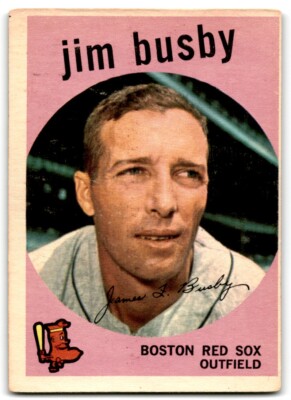 1959 Topps Jim Busby. Boston Red Sox #185 | eBay
