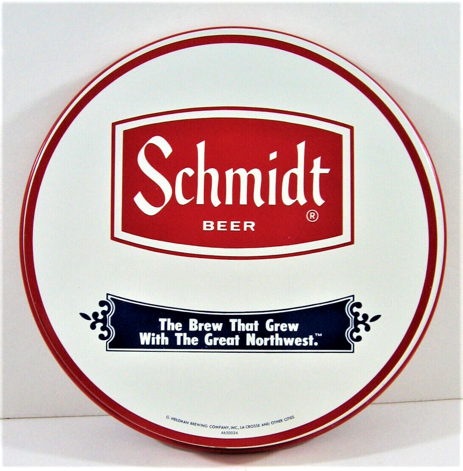 Vintage Schmidt Beer Tray Logo Image Old Distributor Stock La Crosse ...