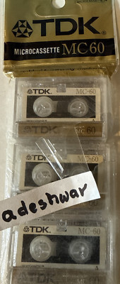 TDK Microcassette MC 60 New Sealed 3 Pack | eBay