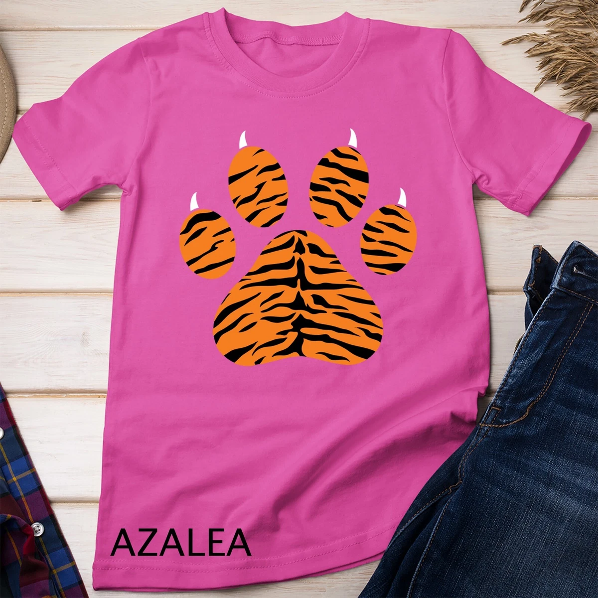 Tiger Paw With Claws Ripping