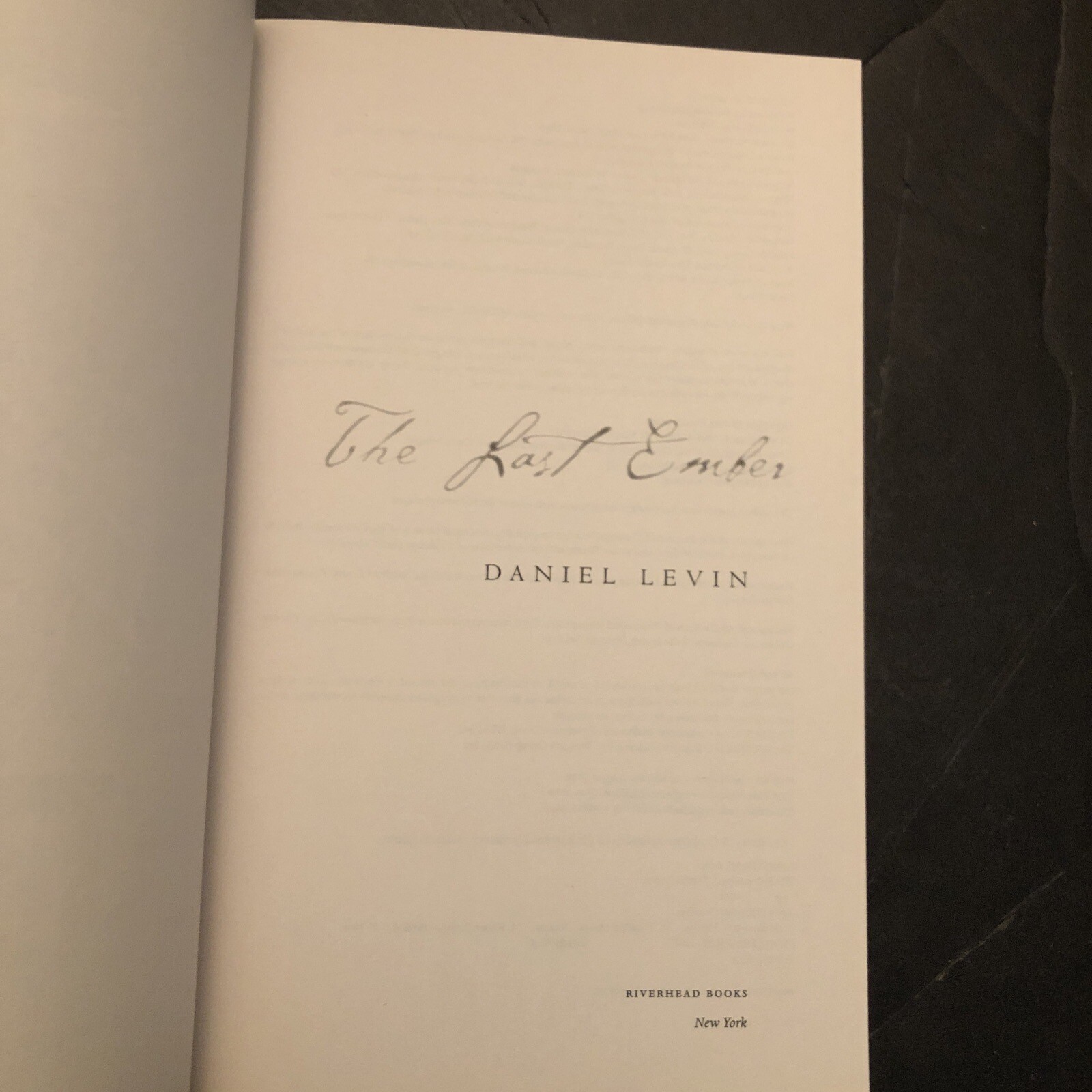 The Last Ember by Daniel Levin (2010, Trade Paperback) | eBay