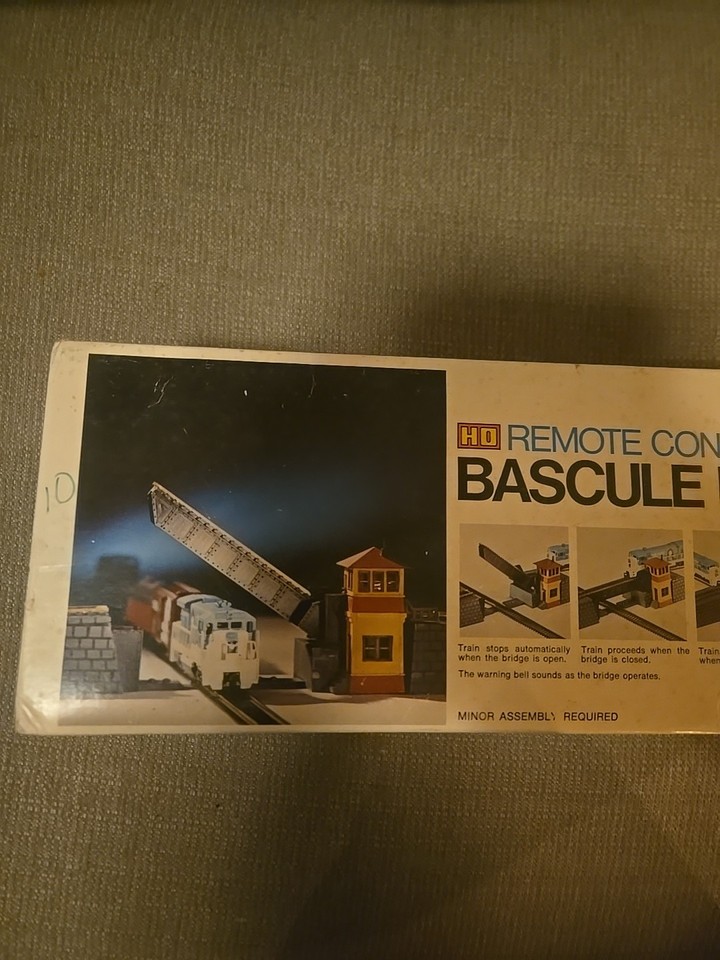Bachmann Ho Scale Train Track Remote Control Bascule Bridge Vintage ...