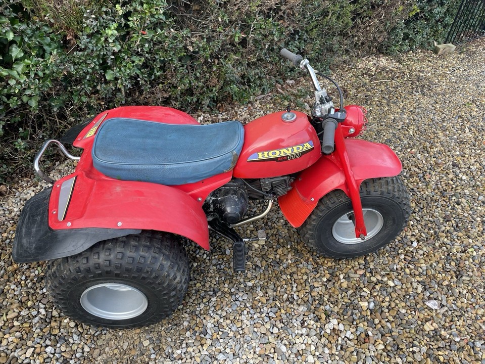 1979 Honda ATC 110 Classic Trike Vintage Motocross Quad Bike Trike CR ...