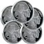 Lot of 5 - Mason Mint 1 oz Silver Buffalo Round 999 Fine Silver - In ...