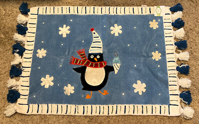 29x47 Inch Christmas Penguin Rug | eBay
