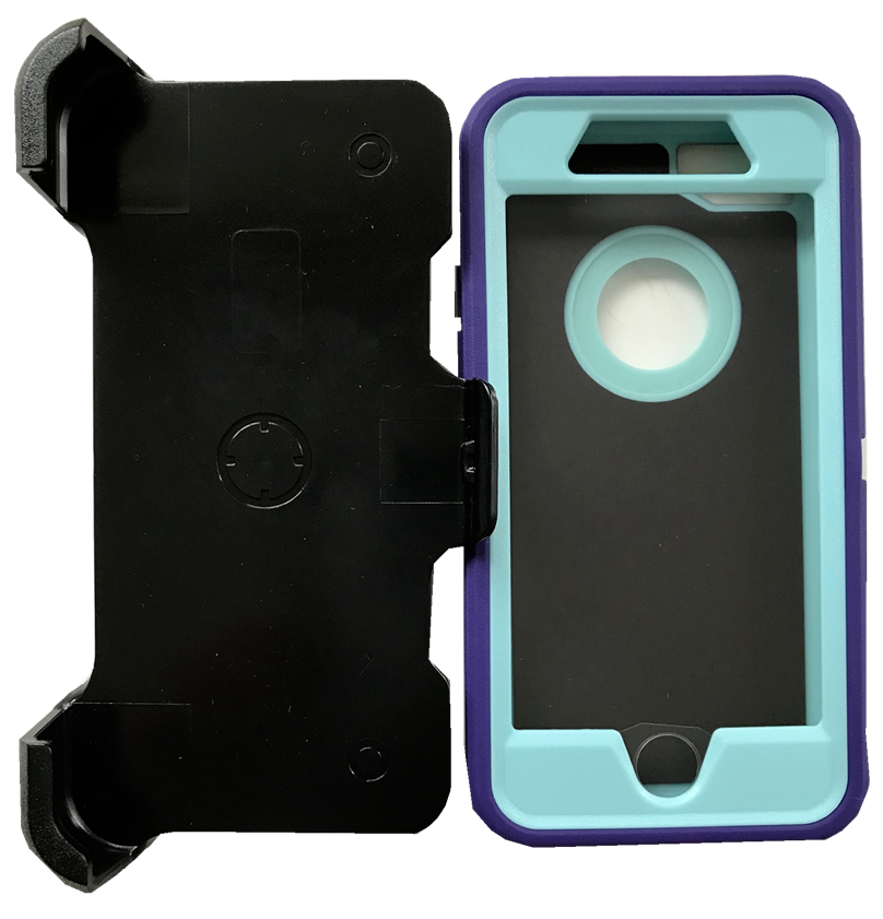 For iPhone 7 & iPhone 8 Defender Case With Belt Clip (Belt Clip Fits ...