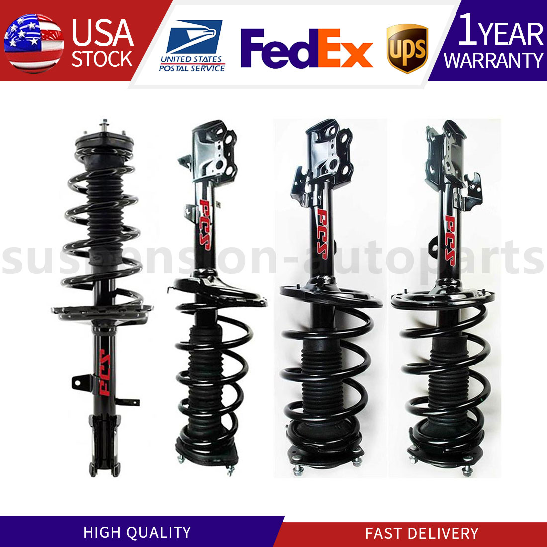 Front & Rear Struts Shocks For 2008-2010 Toyota Highlander Hybrid | eBay
