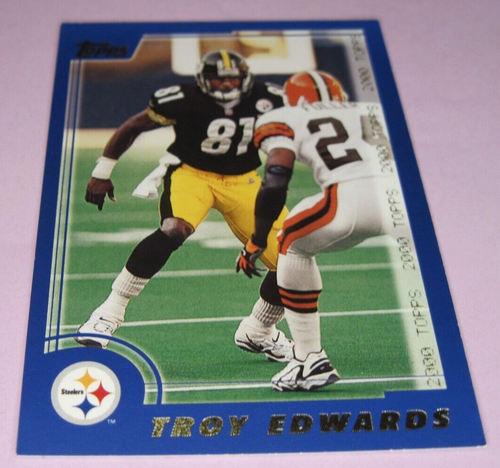 2000 Topps Troy Edwards Pittsburgh Steelers #296 Modern Football | eBay