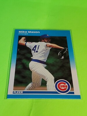1987 Fleer Update Mike Mason Chicago Cubs #U-73 Rangers | eBay