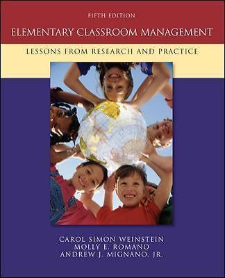 Elementary Classroom Management: Lessons from Research and Practice ...