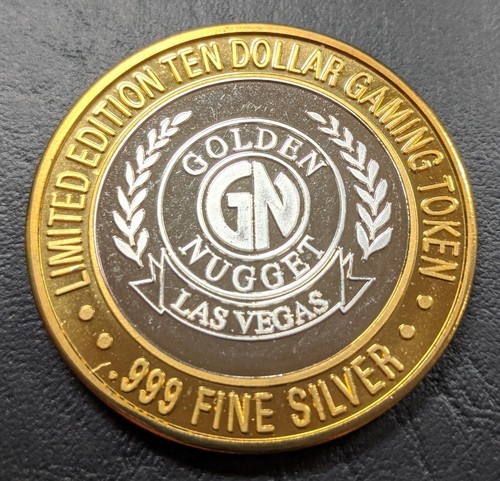 .999 Silver Strike | $10 Gambling Token | Golden Nugget | GN Design | eBay