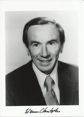 Warren Christopher - U.S. Secretary of State Original Autographed 5x7 ...