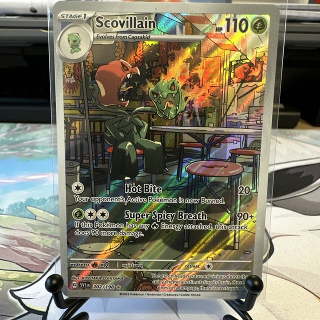 Pokémon TCG Scovillain Scarlet & Violet Base Set 202/198 Holo ...