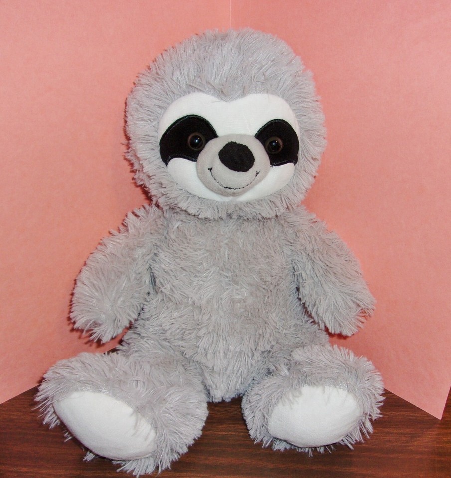 Kellytoy Soft Plush Sloth Stuffed Animal Gray - 9 1/2" sitting | eBay