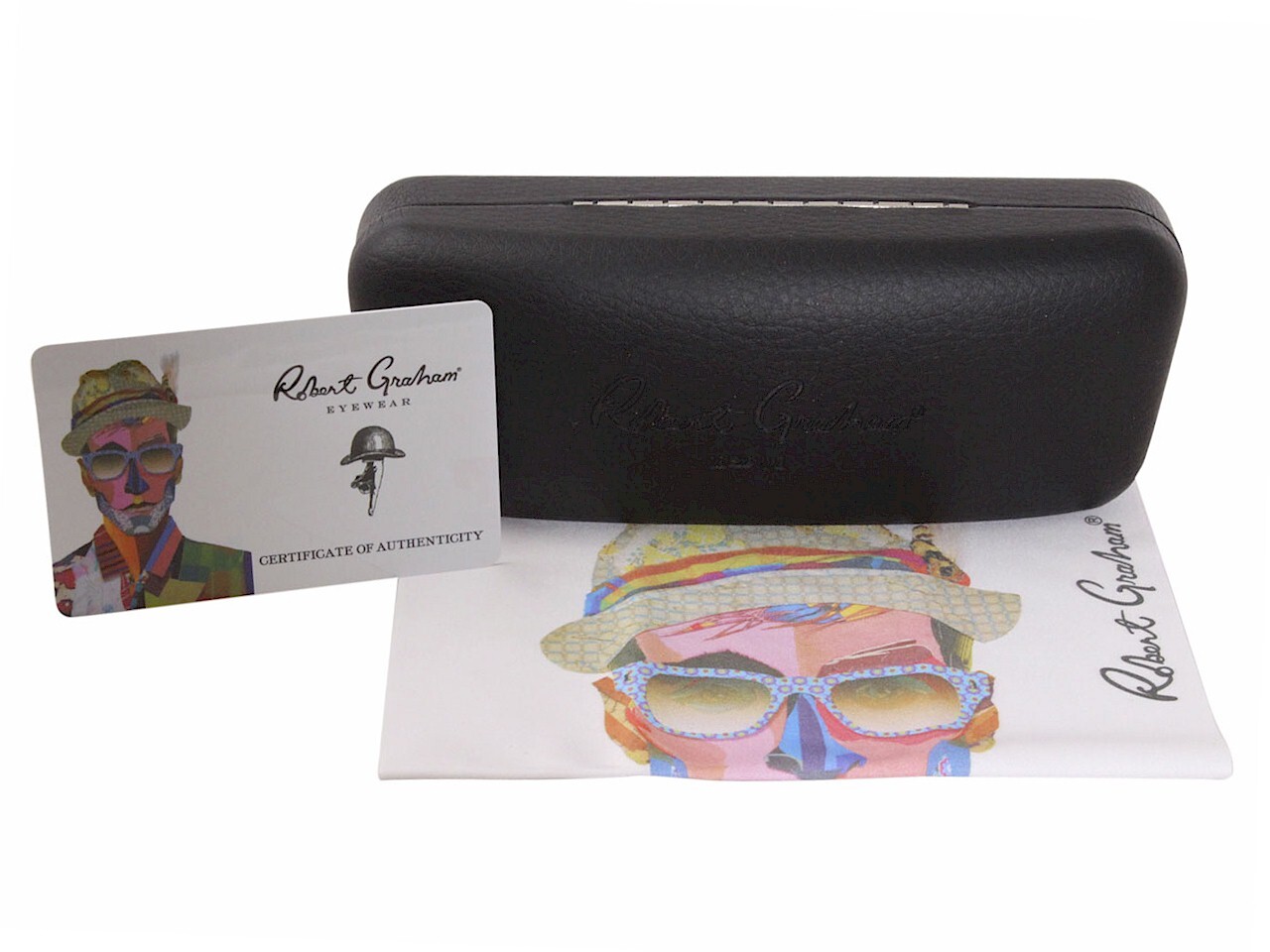 Robert Graham Roark BLK Eyeglasses Men's Black/Silver Optical Frame ...