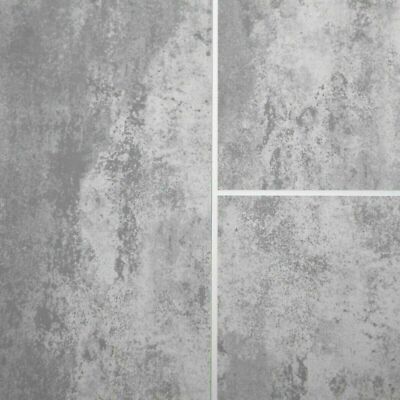 Silver Mist Tile Groove 8mm PVC Cladding Panels Kitchen Bathroom 100% ...