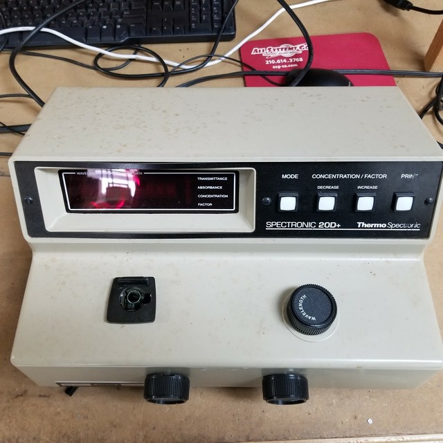 Thermo Scientific Spectronic 20d 333183 Single Beam Spectrophotometer ...