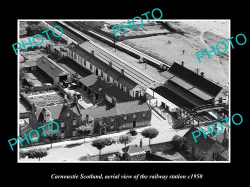 OLD 8x6 HISTORIC PHOTO OF CARNOUSTIE SCOTLAND VIEW OF RAILWAY STATION ...