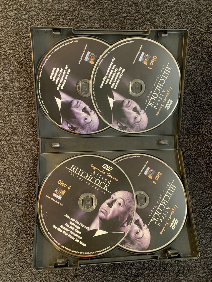 Alfred Hitchcock: The Legend Begins (DVD, 2007) 20 Movie Classics 4 ...