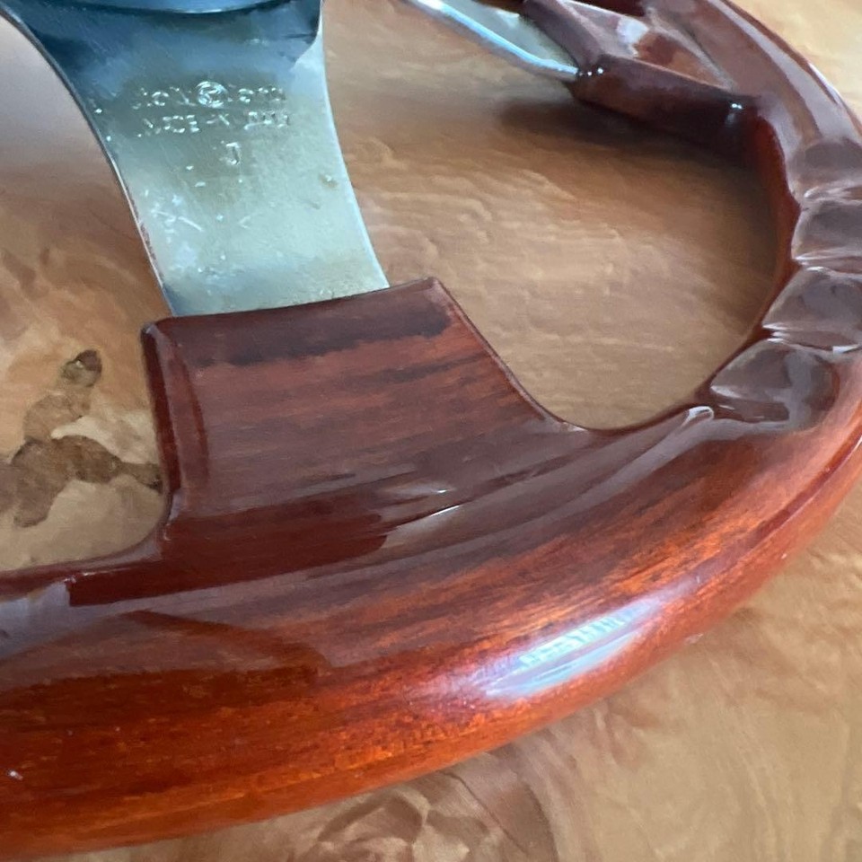 TALVOLANTI IMOLA WOOD Italian handcrafted steering wheel, used, made in ...
