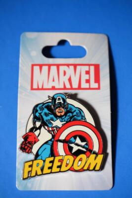 ON CARD- Captain America Freedom Marvel Comics Disney Pin | eBay