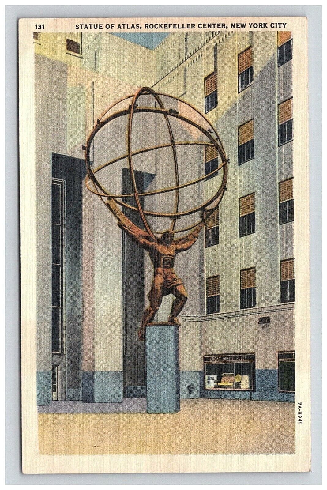 Atlas Statue Drawing