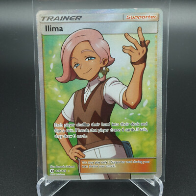 POKEMON CARD SUN & MOON BASE LLIMA FULL ART ULTRA RARE 146/149 NM ...