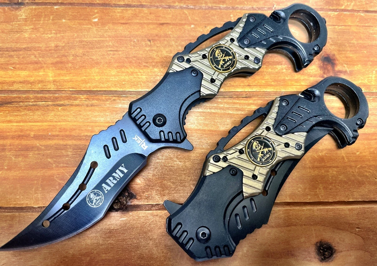 Spring Loaded Army Knives
