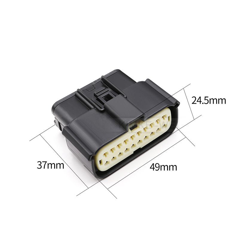 2 Pin to 20 Pin Molex MX150 Motorcycle Automotive Male Female Connector ...