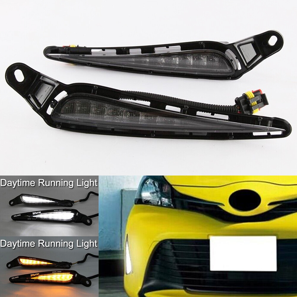 LED Daytime Running Light DRL For Toyota Vitz 2017 2018 2019 Right&Left ...