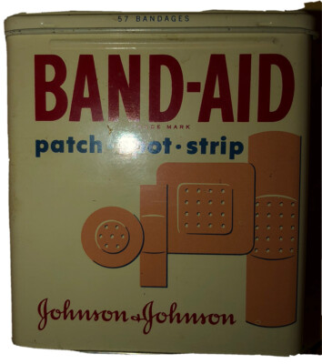 Band-Aid Patch•Spot•Strip Johnson&Johnson (couple left) Plastic ...