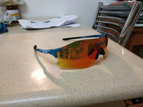 Oakley Evzero Path Sunglass Aero Grid Sky Prizm Ruby Zero Blue Oo9308 ...