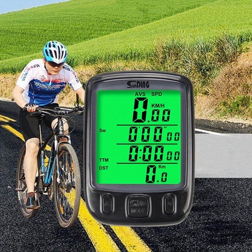 Wired Bike Odometer Computer LCD Digital Speedometer Waterproof Sports ...