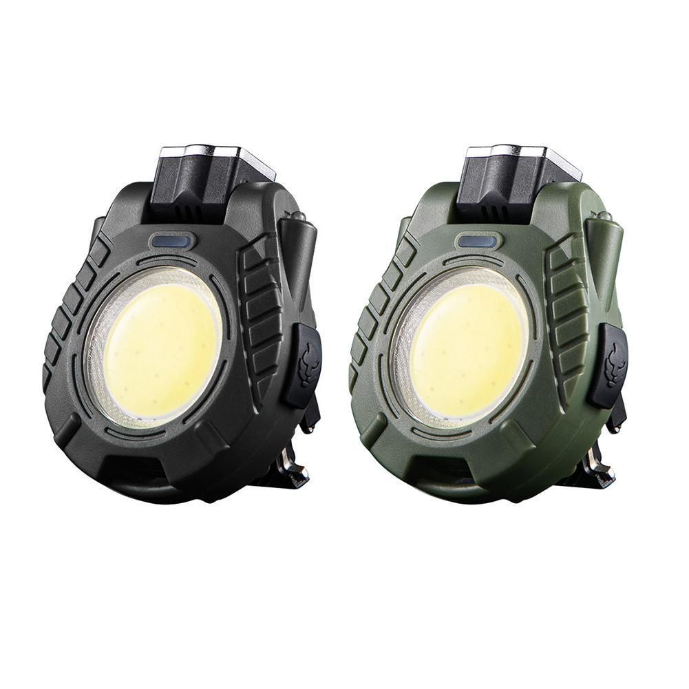 2Pcs LED COB Cap Clip Lamp Portable Mini Cap Light for Running Cycling ...