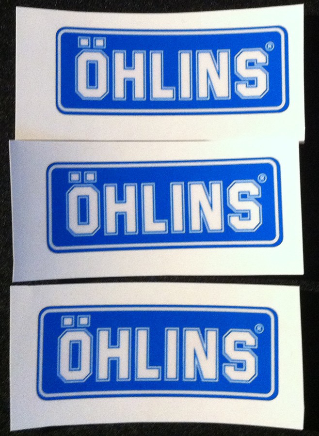 3 Adhesives Ohlin Damper Piston Blue White 40 x 0 5/8in Hypermotard ...