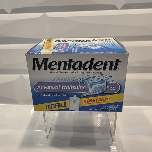 Mentadent Advance Whitening Mint Toothpaste With Pump 5.25 oz | eBay
