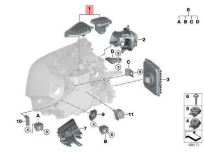 OEM LED MODULE DAYTIME DRIVING LIGHTSRH BMW F39 X2 20DX 20I 63117489238 ...