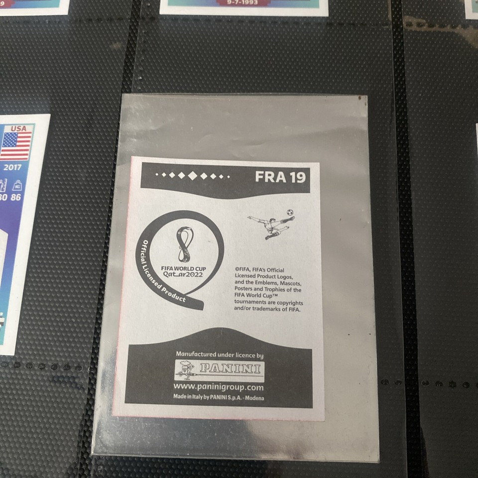 2022 FIFA W/C Qatar Kylian Mbappe Red Border Sticker | eBay