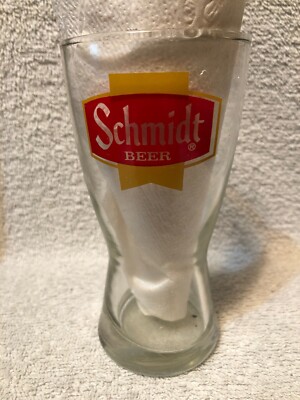 Vintage Schmidt Beer Glass with Schmidt Beer Logo | eBay