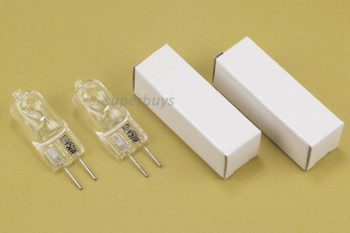 2 x GY6.35 Clear 50W Warm White 120V Halogen Bi-Pin Light Globe Lamp ...
