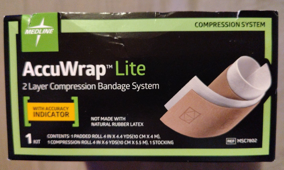 Medline AccuWrap Lite 2-Layer Compression Bandage System MSC7802 EXP ...
