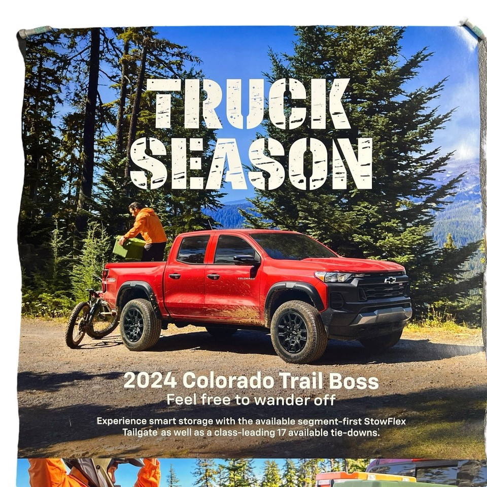 2024 Chevy Colorado Truck Season Promotional Display 24x36 Dealership ...