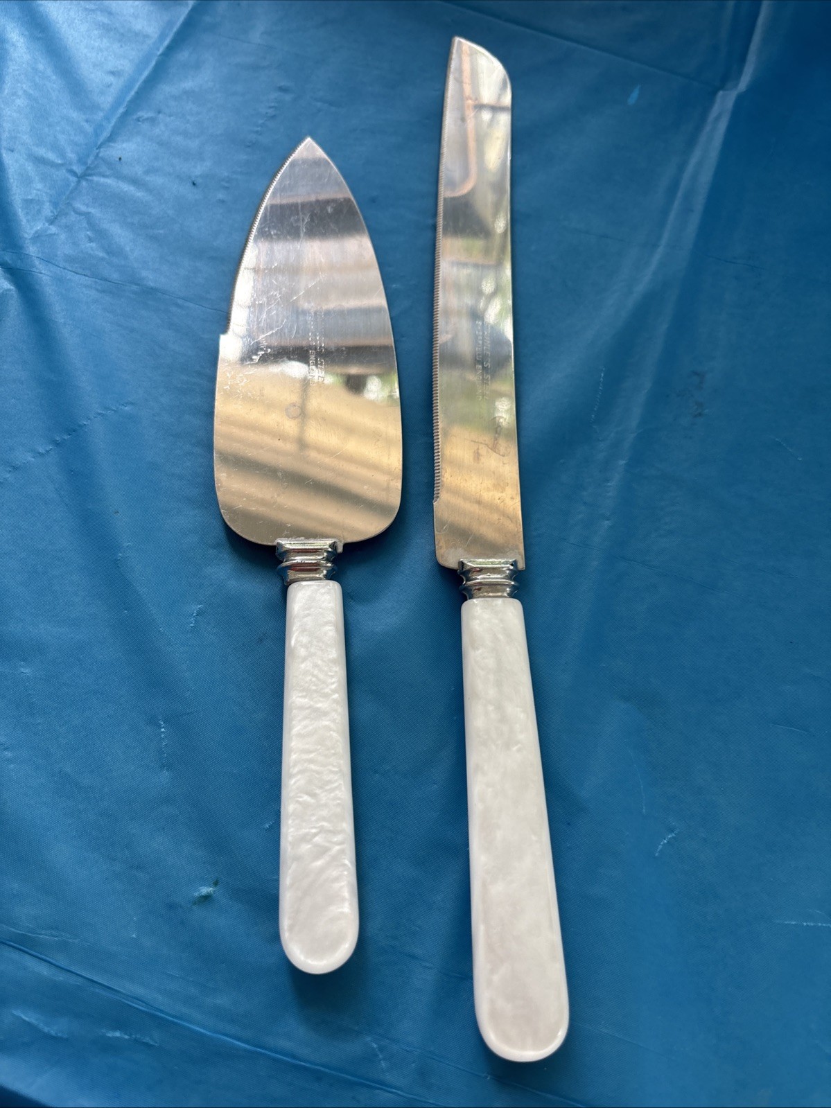 Stainless Steel Sheffield England Cake Knife And Server | eBay